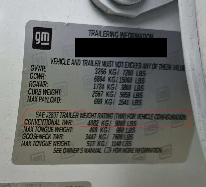 Tow Rating Sticker.webp | Chevy Trail Boss Forum